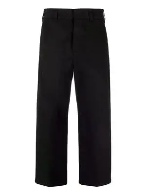 DEPARTMENT 5 Cropped Straight-leg Trousers - Black