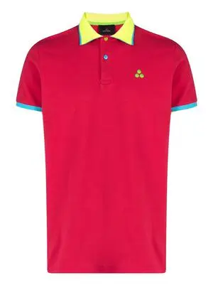 Peuterey Colour-block Polo Shirt - Red