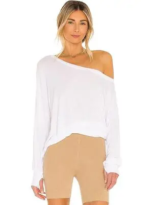 Michael Lauren Kristopher Open Shoulder Top - White