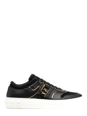 FERRAGAMO Borg Logo Low-top Sneakers - Black