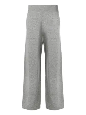 BARRIE Flared Knitted Trousers - Grey