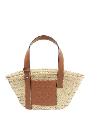 Loewe LOEWE Small Raffia Tote Tan