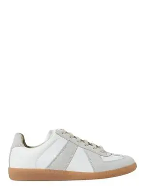 MAISON MARGIELA Replica Leather And Suede Sneakers - Off-white
