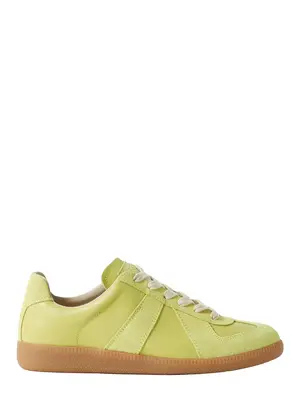 MAISON MARGIELA Maison Margiela Replica Leather And Suede Sneakers Yellow
