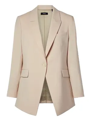 Theory Theory Etiennette Grain De Poudre Wool-blend Blazer Pink