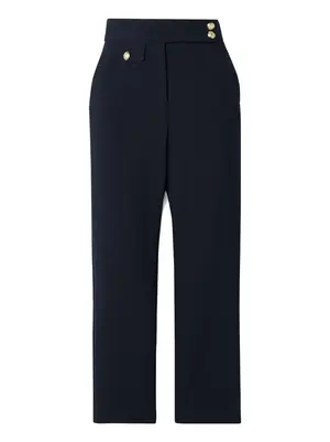 Veronica Beard Renzo Cropped Straight-leg Pants - Blue