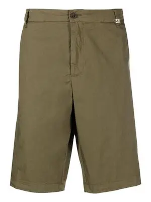 MYTHS Mid-rise Flared Chino Shorts - Green