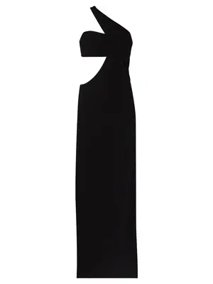 MONOT One-shoulder Maxi Dress - Black