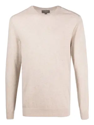 N.peal Round Neck Cashmere Jumper - Neutrals