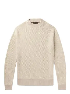 Loro Piana Linen And Cashmere-blend Sweater - Neutrals