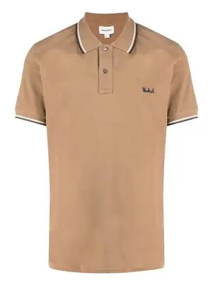 Woolrich Stripe-trim Polo Shirt - Brown