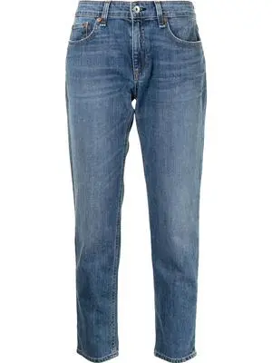 Rag & Bone Julienne Cropped Jeans - Blue