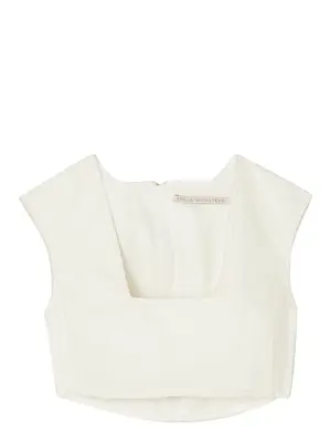 EMILIA WICKSTEAD Saffa Cropped Top - White