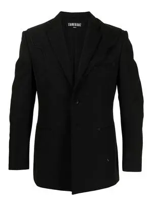 SANKUANZ Single-breasted Wool Blazer