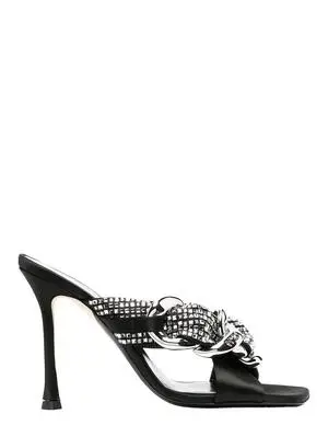 N°21 Chunky Chain Crystal-embellished Sandals