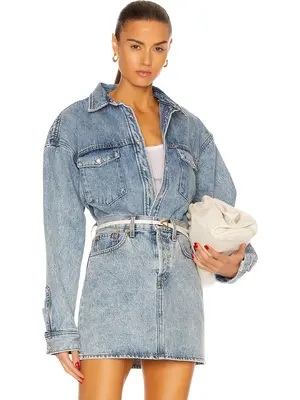 Wardrobe.NYC Denim Jacket - Blue