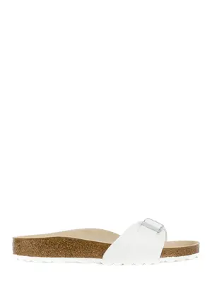 BIRKENSTOCK Buckle Slip-on Slides - White