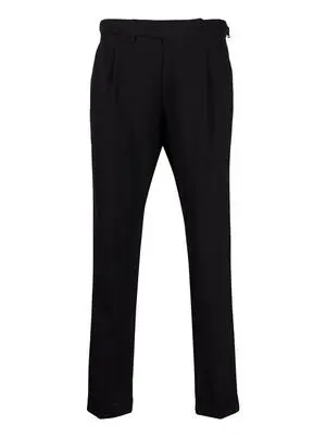 BRIGLIA 1949 High-rise Straight-leg Trousers - Black