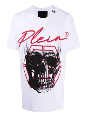 PHILIPP PLEIN Skull-print Logo T-shirt