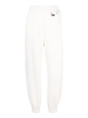 Philipp Plein Signature Logo-embroidered Joggers - White