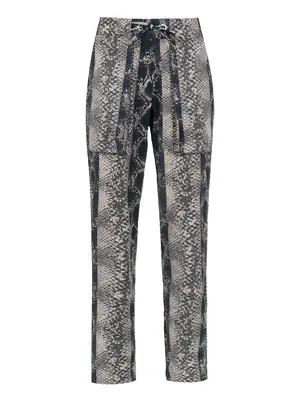 AMIR SLAMA Printed Trousers - Black