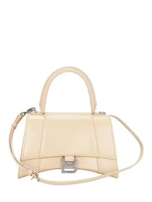 Balenciaga Small Hourglass Top Handle Bag - Light Beige