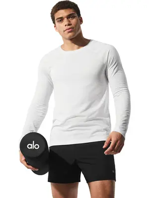 Alo Yoga Triumph Long Sleeve T-shirt - White