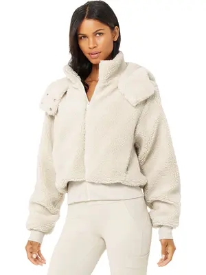 Alo Yoga Foxy Sherpa Jacket Bone