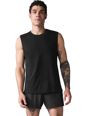 Alo Yoga Triumph Muscle Tank Top - Black
