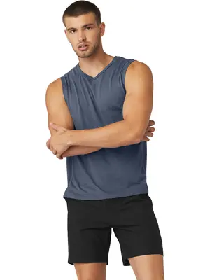 Alo Yoga Triumph Muscle Tank Top Bluestone
