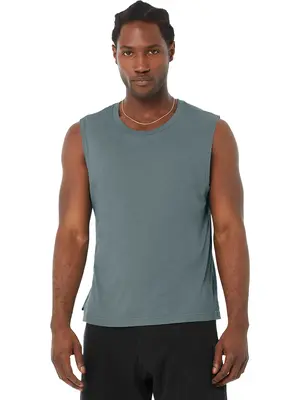 Alo Yoga Triumph Muscle Tank Top Slate