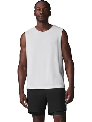 Alo Yoga Triumph Muscle Tank Top - White