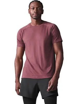 Alo Yoga ALO Triumph Raglan T-Shirt Burgundy Truffle