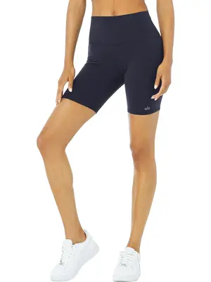 Alo Yoga 7" High-Waist Biker Short True Navy