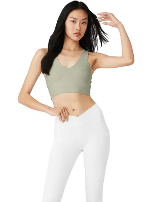 Alo Yoga Airbrush Real Bra Tank Top Limestone
