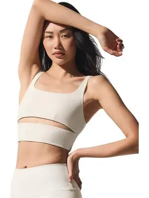 Alo Yoga Slit Bra Ivory