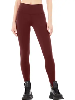 Alo Yoga High-waist Airbrush Legging Cranberry