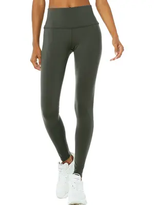 Alo Yoga High-waist Airbrush Legging Dark Cactus