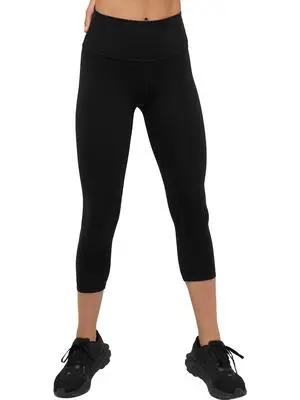 Alo Yoga High-waist Airbrush Capri Pants - Black