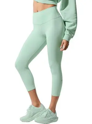 Alo Yoga High-waist Airbrush Capri Pants - Spearmint