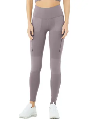Alo Yoga High-Waist Cargo Legging Purple Dusk