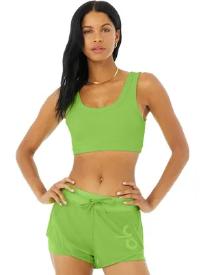 Alo Yoga Wellness Bra Green Apple