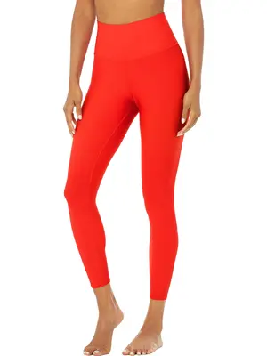 Alo Yoga Red Hot High-Waist Airlift Legging Cherry