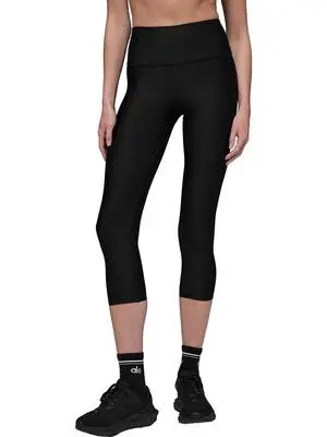Alo Yoga High-waist Airlift Capri Pants - Black