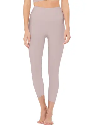 Alo Yoga High-waist Airlift Capri Pants Lavender Cloud