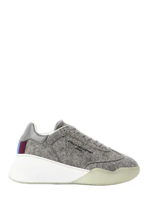 Stella McCartney Loop Lace-Up Sneakers Graphite Multi