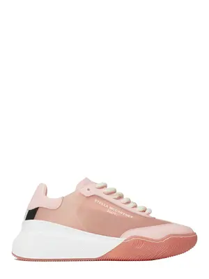 Stella McCartney Loop Lace-Up Sneakers Peach
