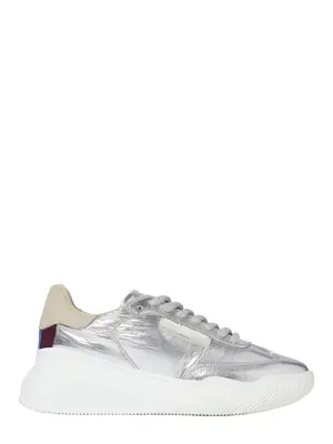 Stella McCartney Loop Lace-Up Sneakers Silver