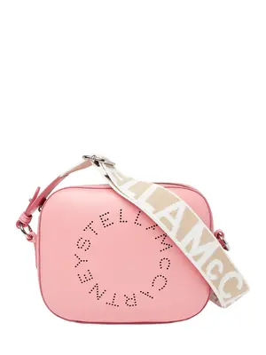 Stella McCartney Logo Camera Crossbody Bag Bellini Rose