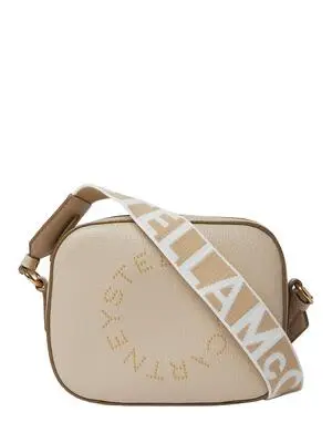 Stella McCartney Logo Camera Crossbody Bag Oat